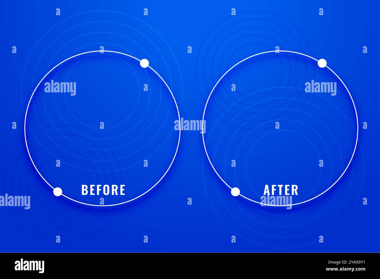 before and after border frame template in comparison concept vector ...
