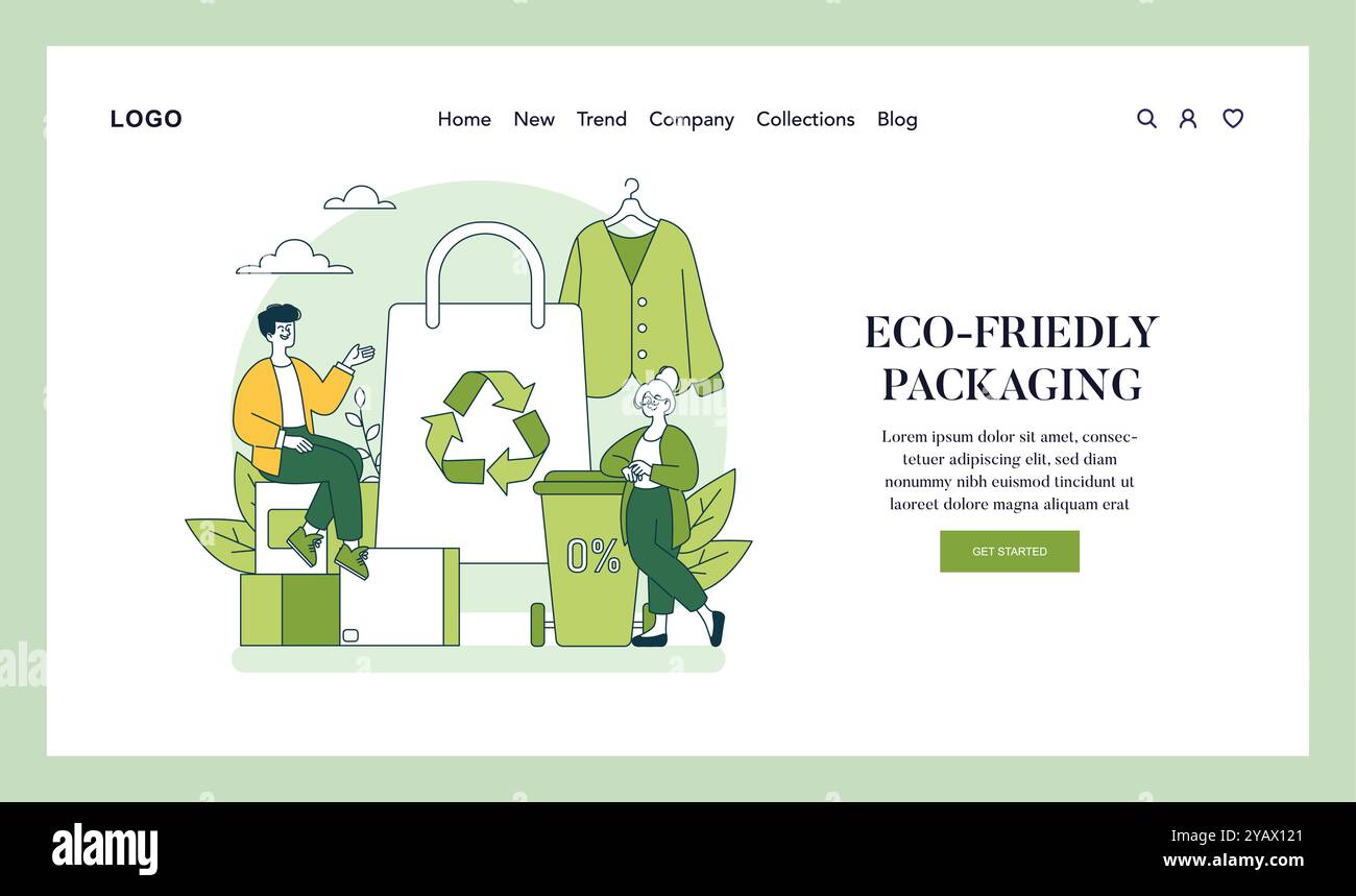 Eco-friendly fashion concept. Sustainable clothing and packaging ...