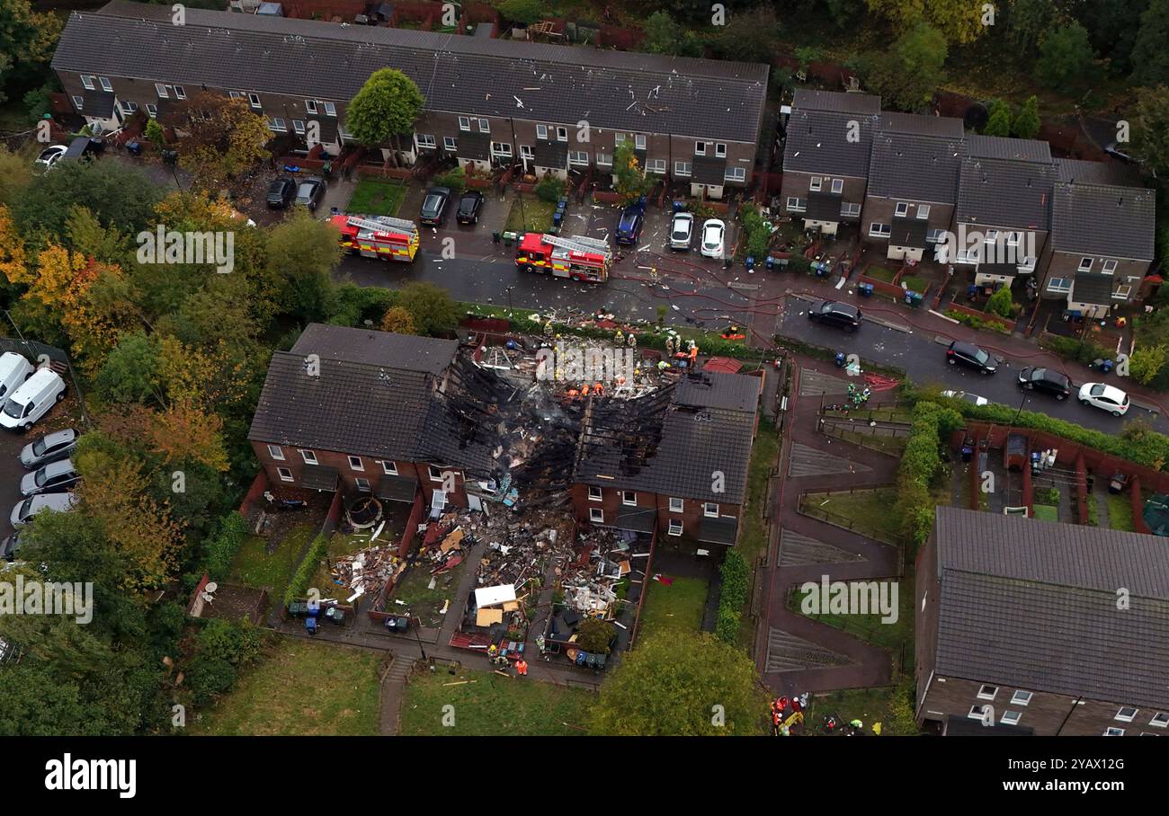 Emergency services at the scene at Violet Close in Benwell, Newcastle ...