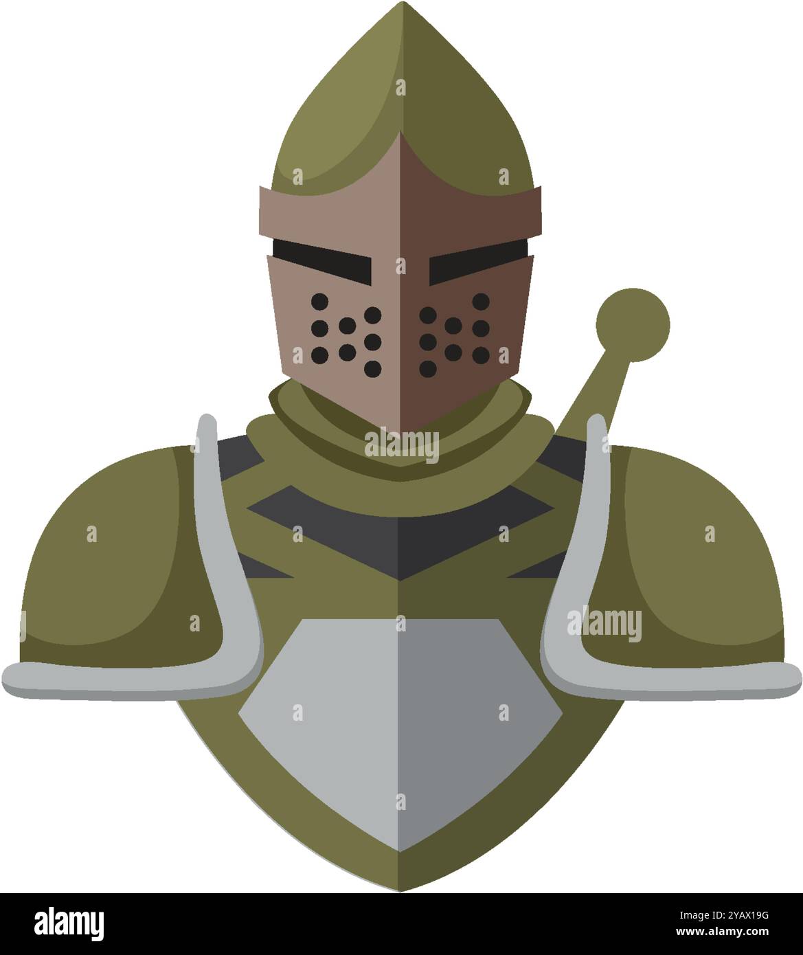 Illustration of a knight in full armor Stock Vector Image & Art - Alamy