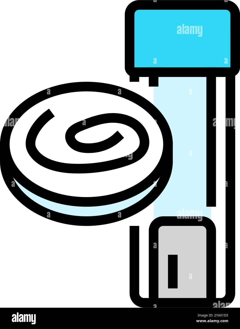 detection test worm parasite color icon vector illustration Stock ...