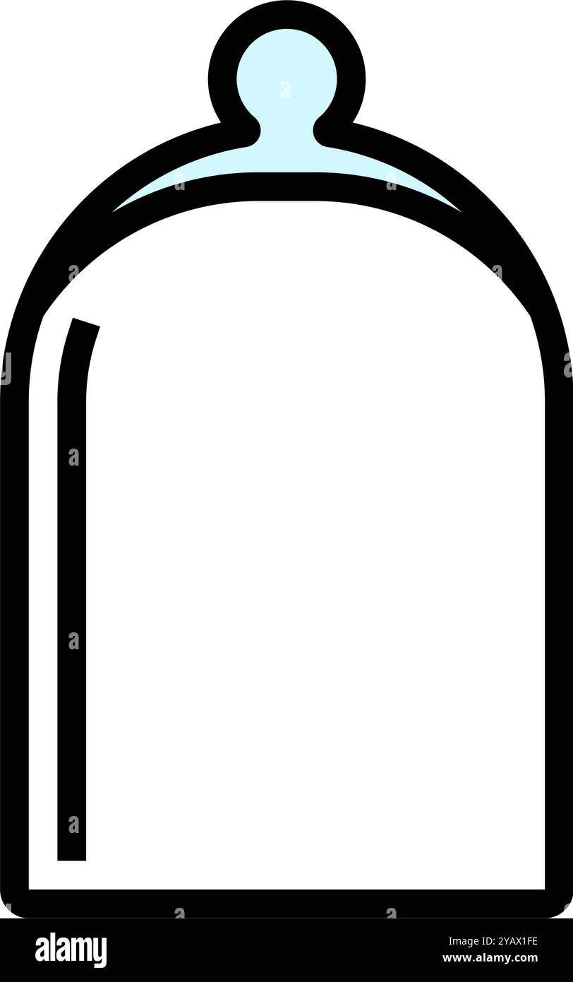 cloche glass package color icon vector illustration Stock Vector Image ...