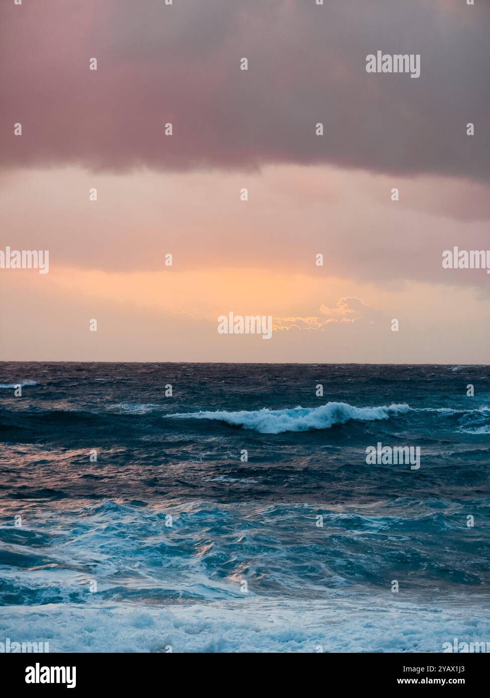 ocean waves with strong wind Stock Photo - Alamy