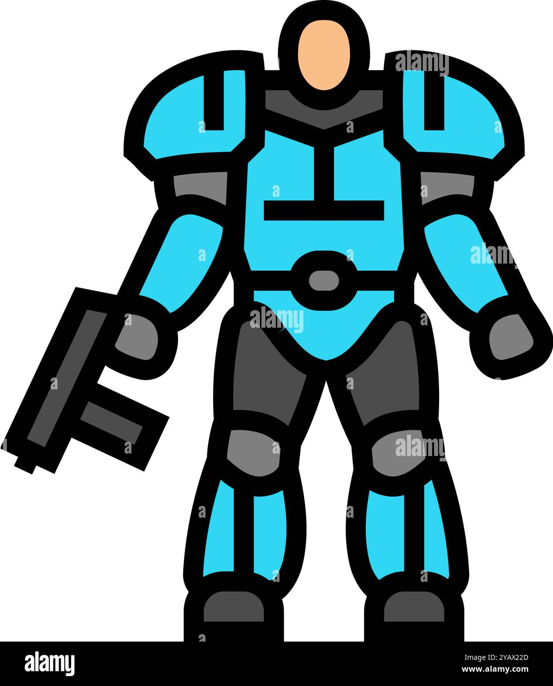 sci fi cosplay color icon vector illustration Stock Vector Image & Art ...