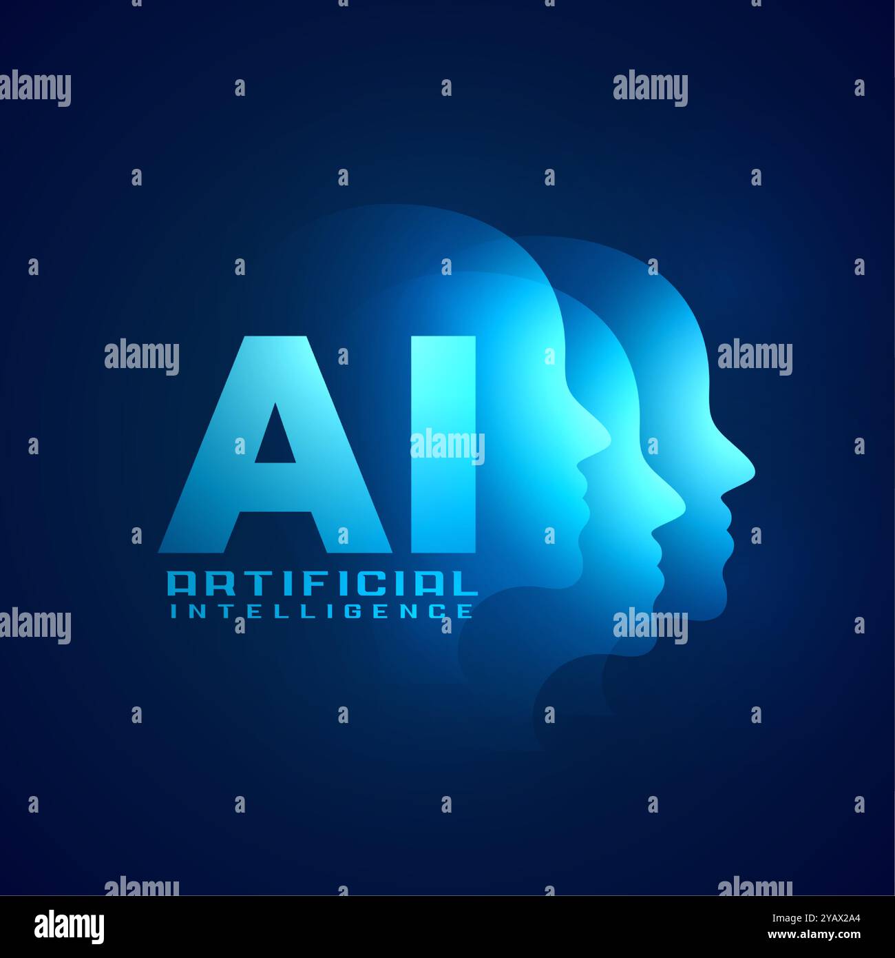 futuristic artificial intelligence sci fi tech background design vector Stock Vector Image & Art ...
