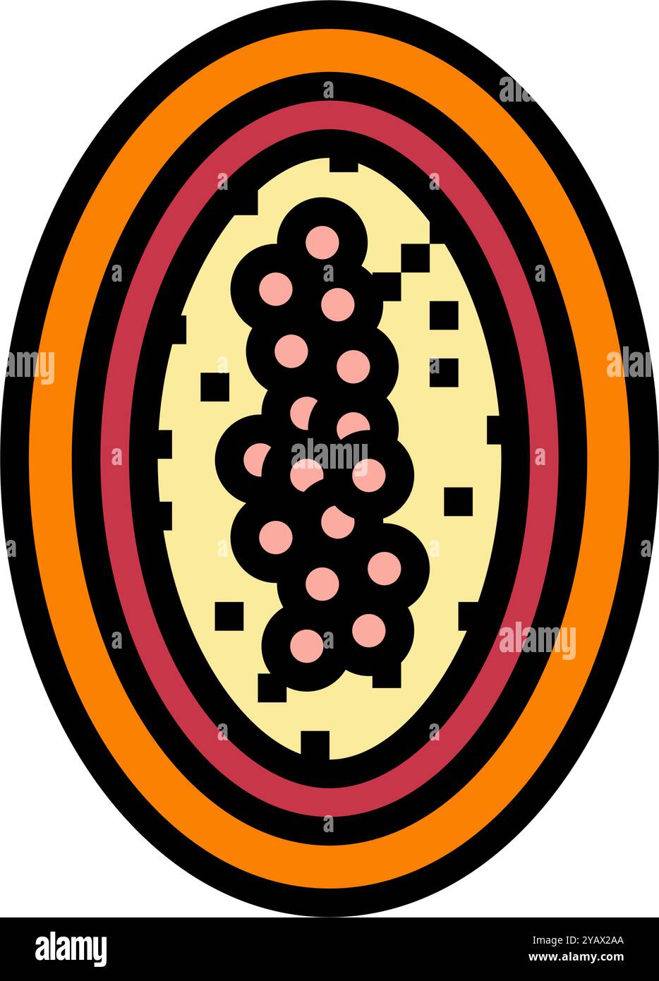 worm eggs parasite color icon vector illustration Stock Vector Image ...