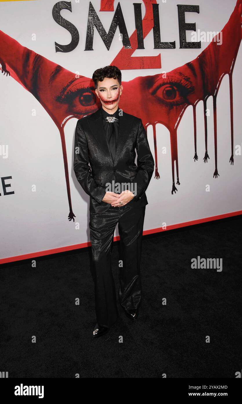 LOS ANGELES, CALIFORNIA - OCTOBER 14: James Charles attends the Global ...