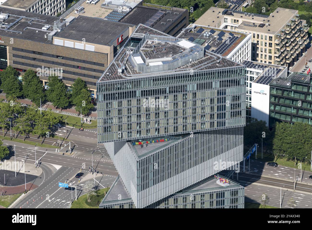 The Nhow Amsterdam RAI hotel was designed by Rem Koolhaas of OMA firm ...
