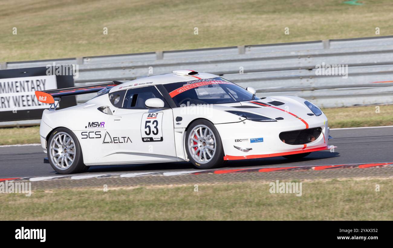 Simon Hill / Matthew Payne Lotus Evora GT4 during the 2024 Uncle Luke's ...