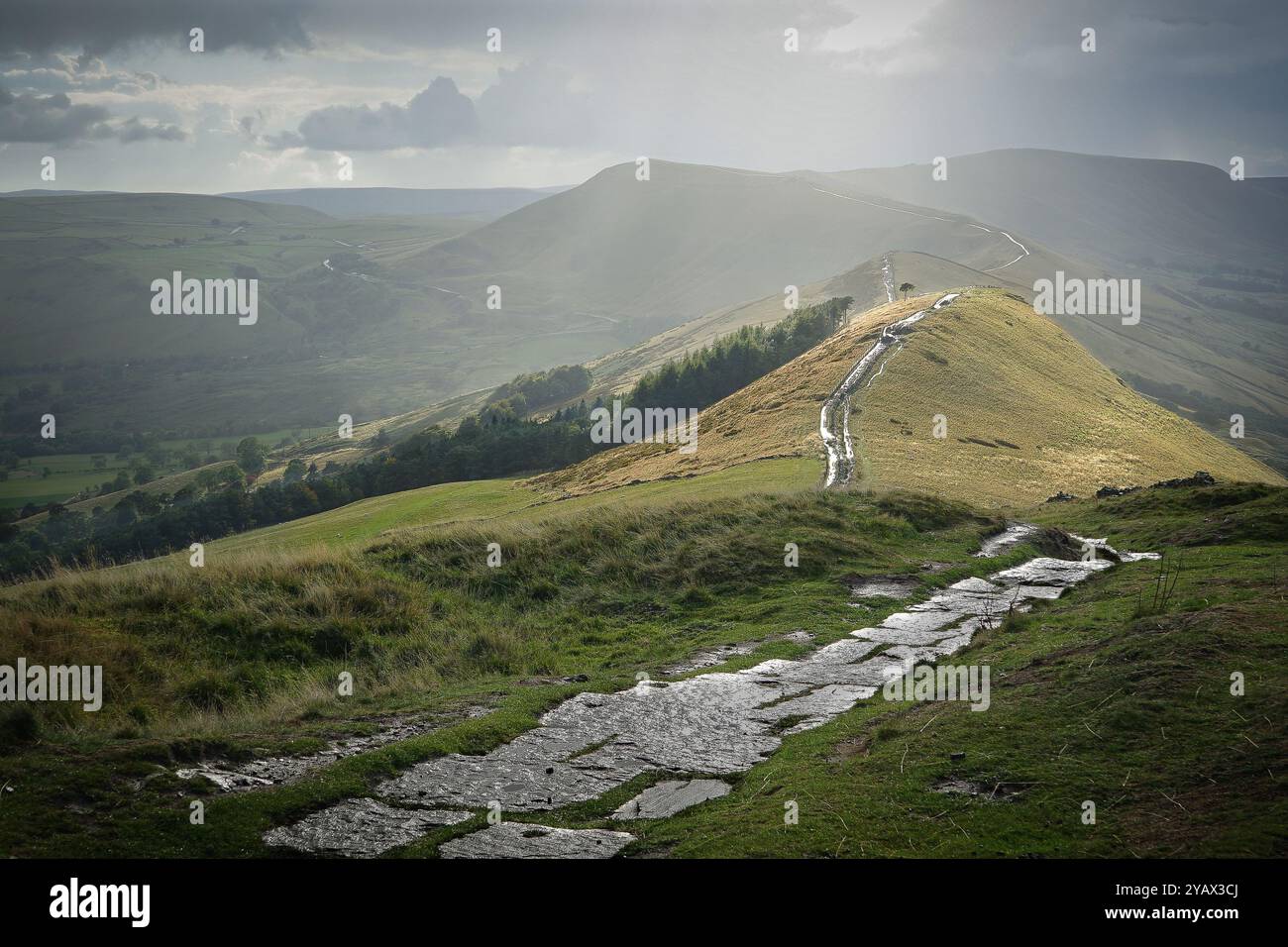 Lord's Seat from Lose Hill, Peak District Stock Photo - Alamy