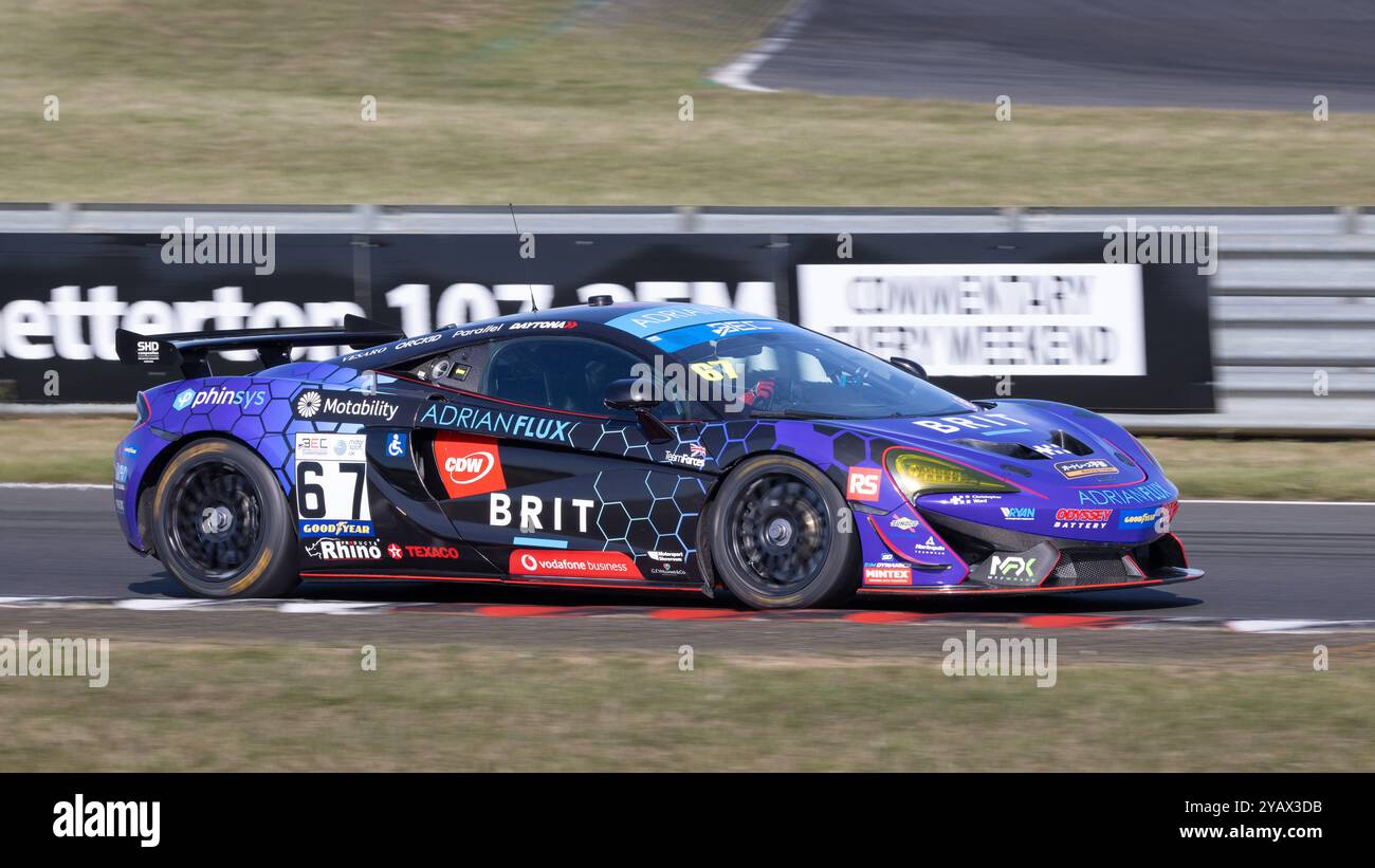 Takuma Aoki Team BRIT McLaren 570s GT4 during the 2024 British ...