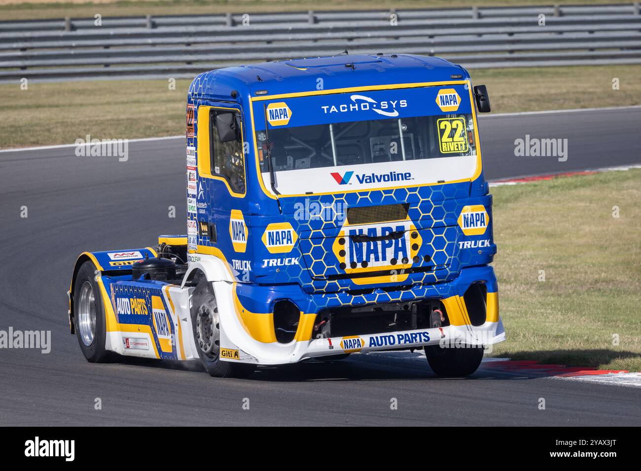 Paul Rivett in his MAN TGX during the 2024 British Truck Racing ...