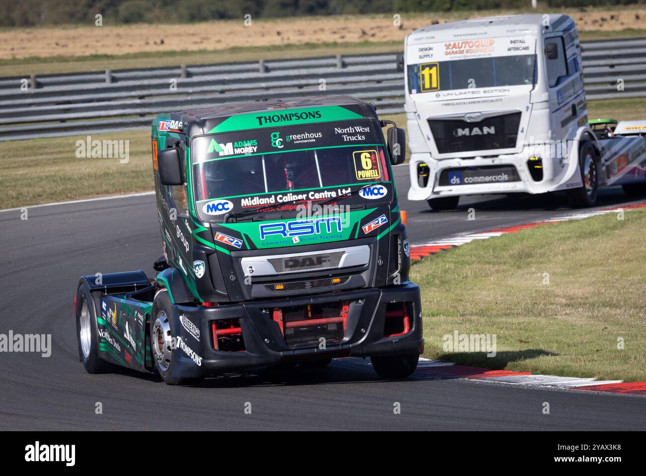 John Powell in his DAF LF during the 2024 British Truck Racing ...