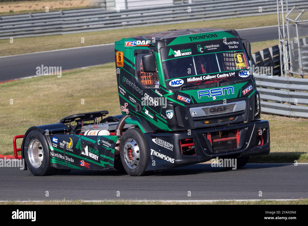 John Powell in his DAF LF during the 2024 British Truck Racing ...