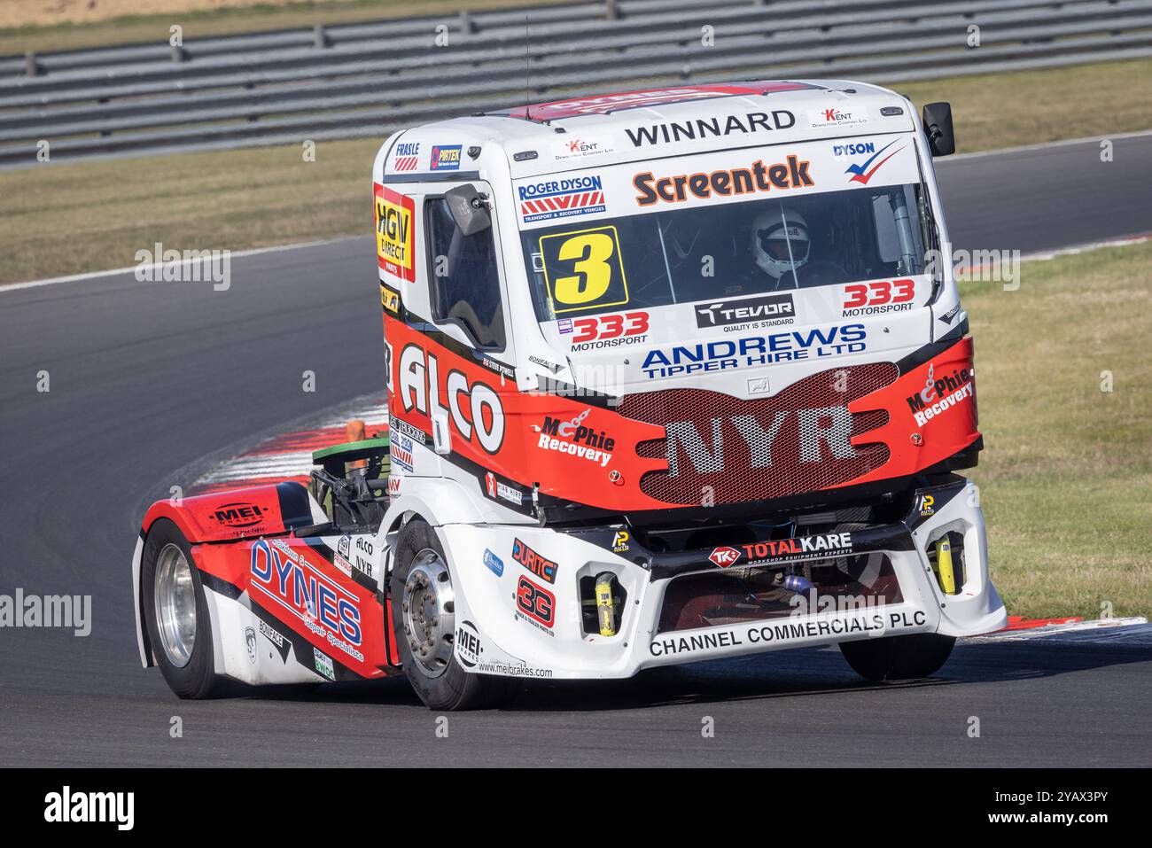 Steven Powell in his MAN TGA during the 2024 British Truck Racing ...