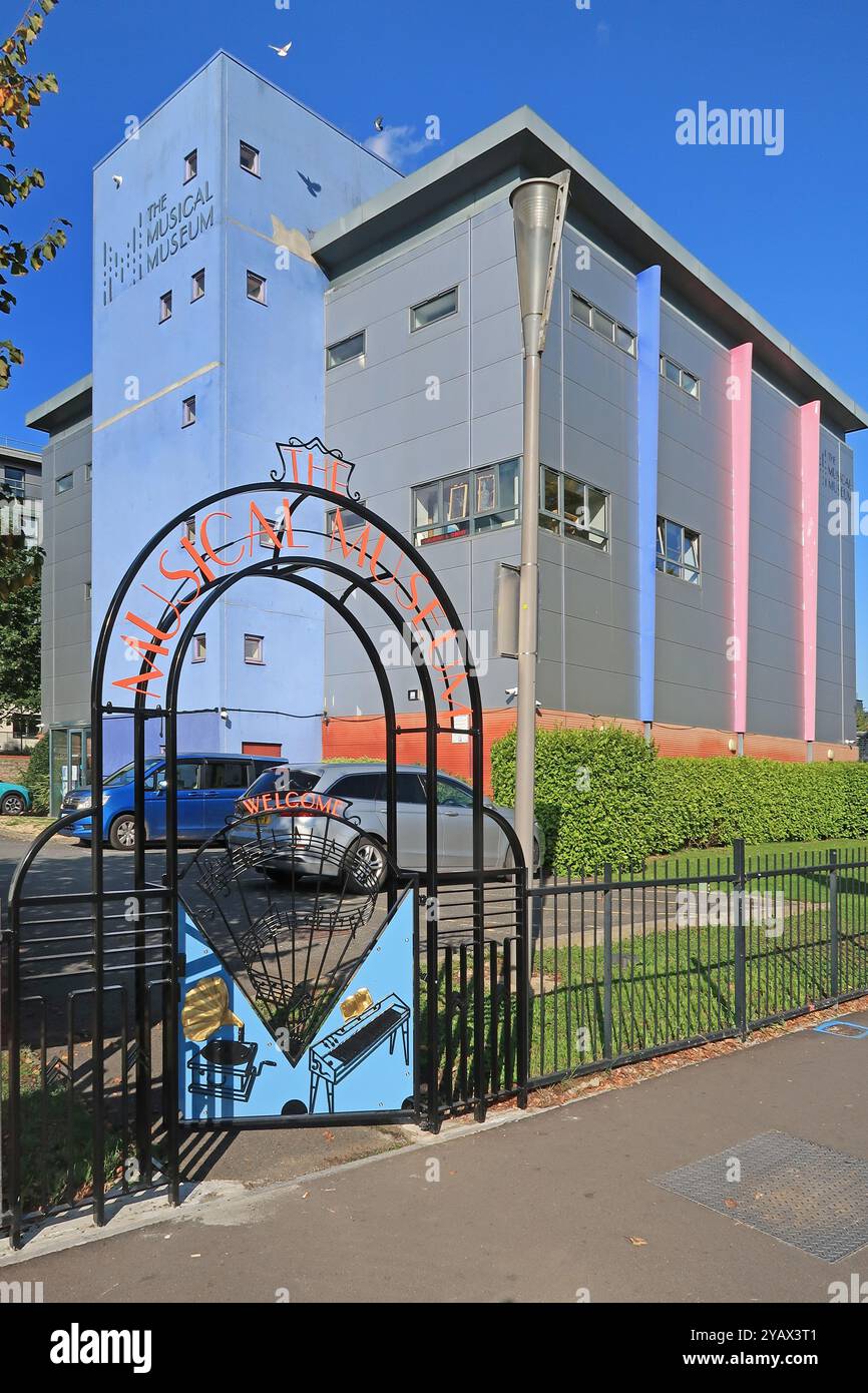 Exterior view of the Musical Museum in Brentford, West London, UK ...