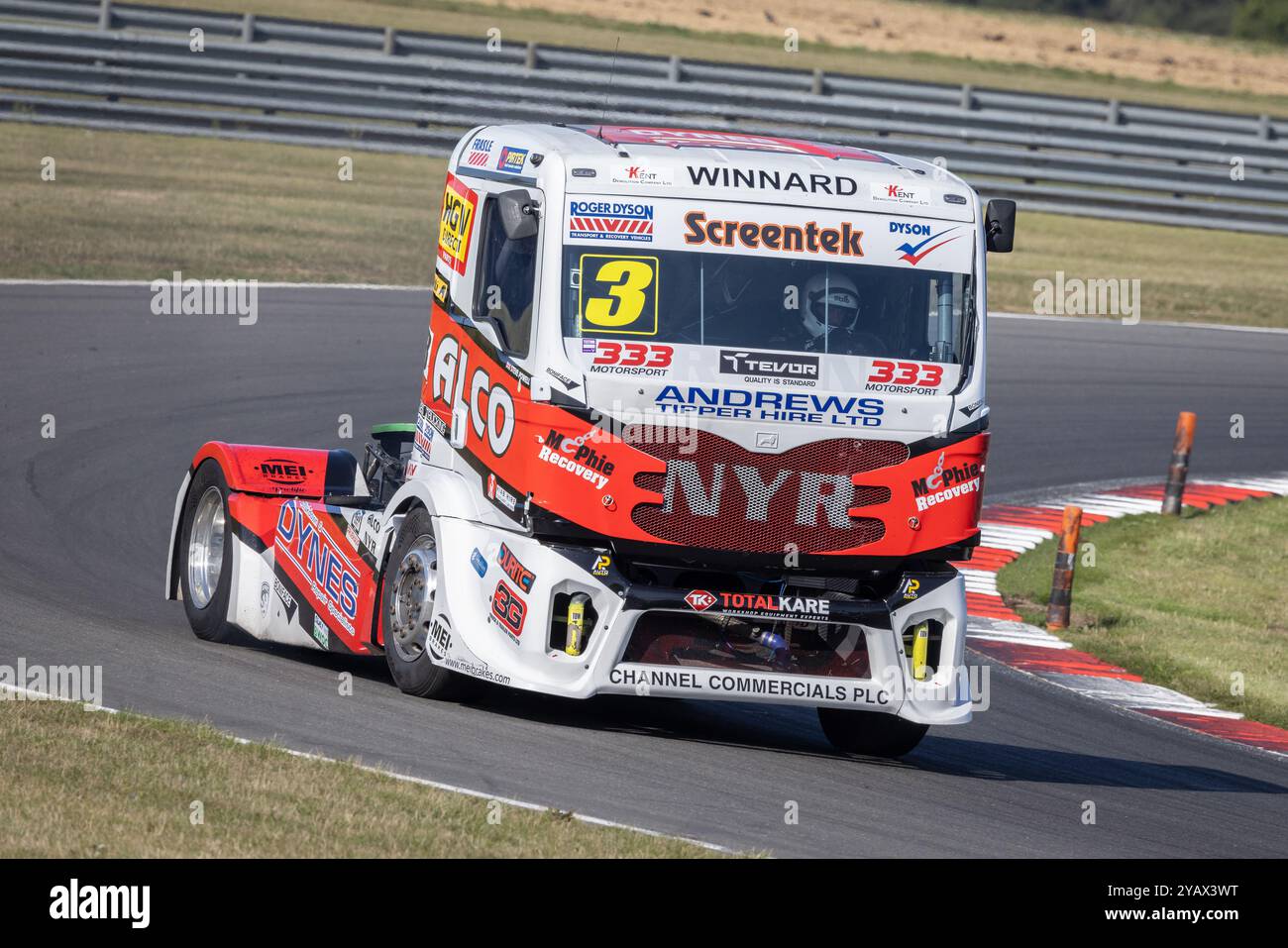 Steven Powell in his MAN TGA during the 2024 British Truck Racing ...