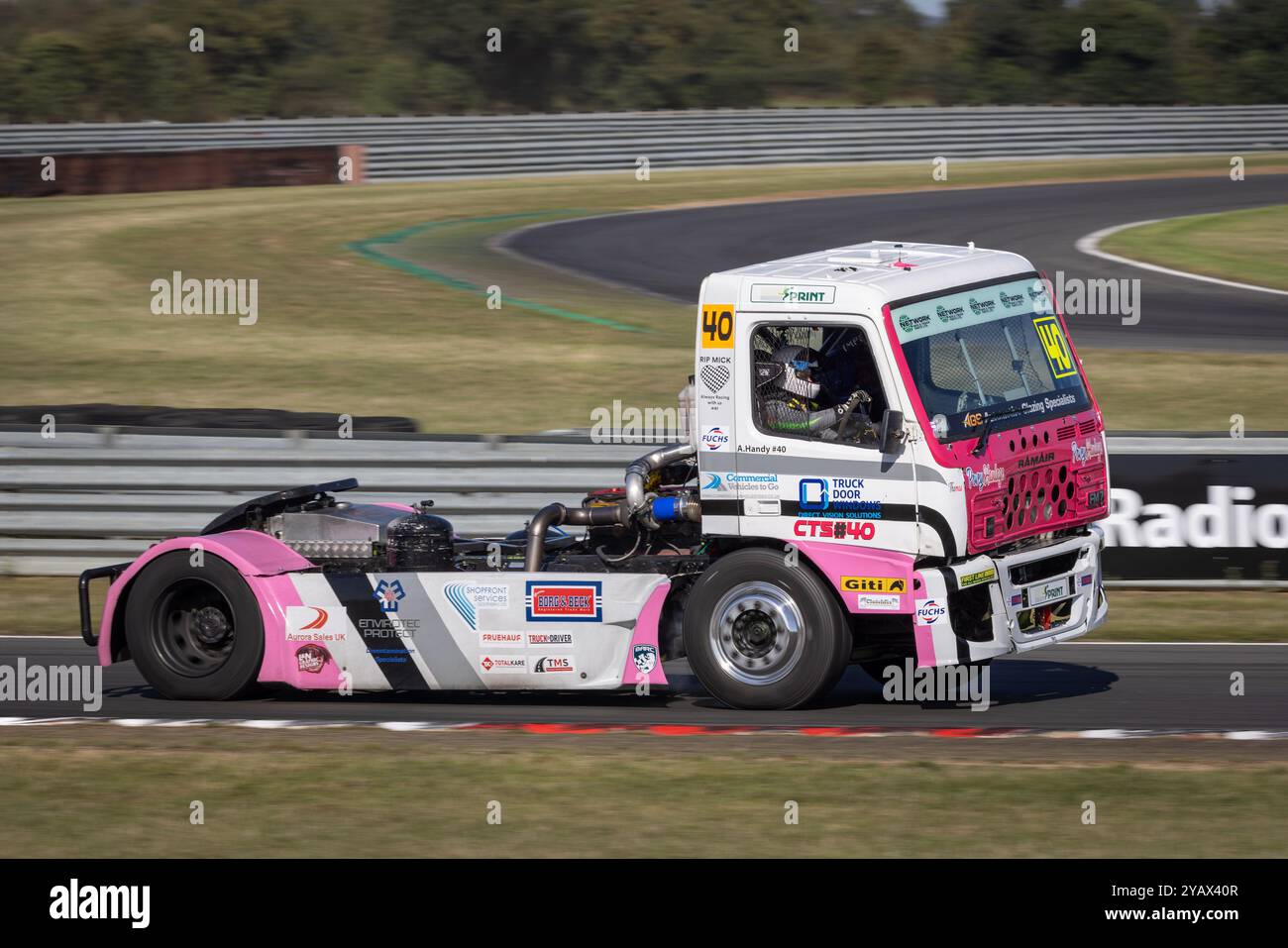 Archie Handy in his VOLVO FM12 during the 2024 British Truck Racing ...