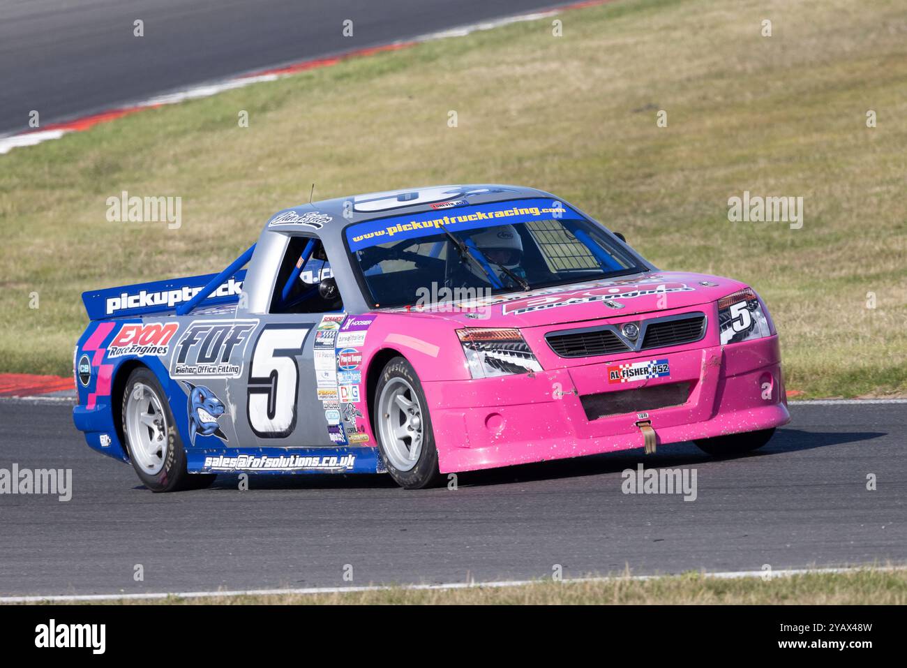 Daniel Fisher competing in the 2024 British Pick-Up Truck Racing ...