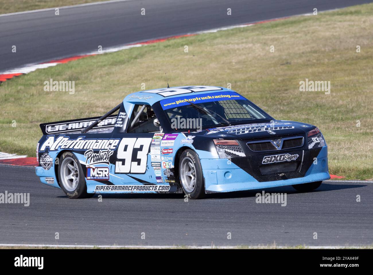 Michael Smith competing in the 2024 British Pick-Up Truck Racing ...