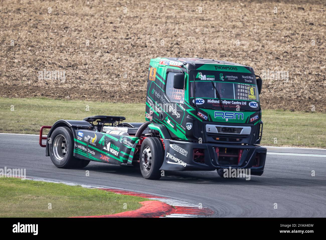 John Powell in his DAF LF during the 2024 British Truck Racing ...