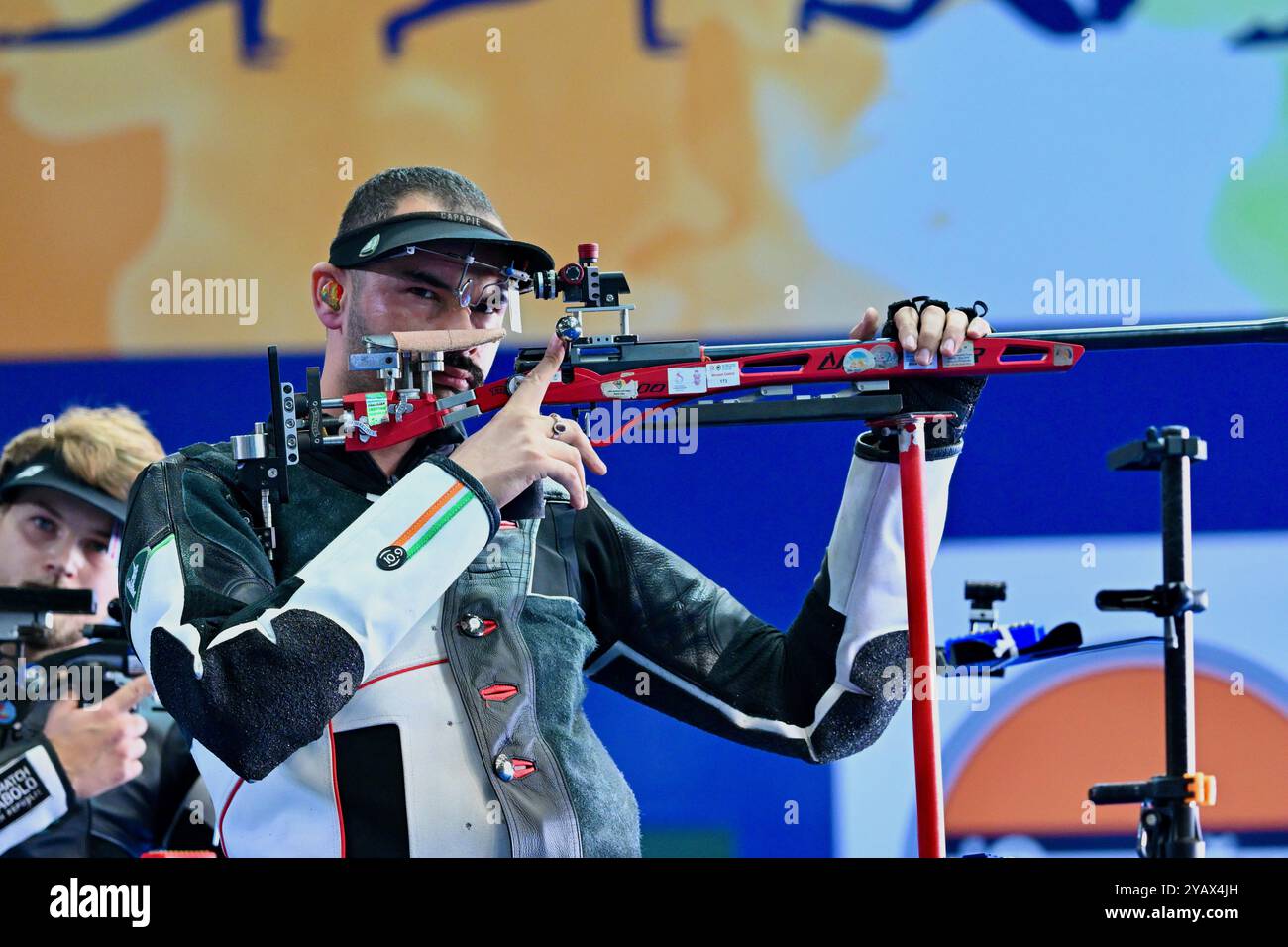 Delhi, INDIA. 16th Oct, 2024. Akhil Sheoran of India won Bronze medal ...