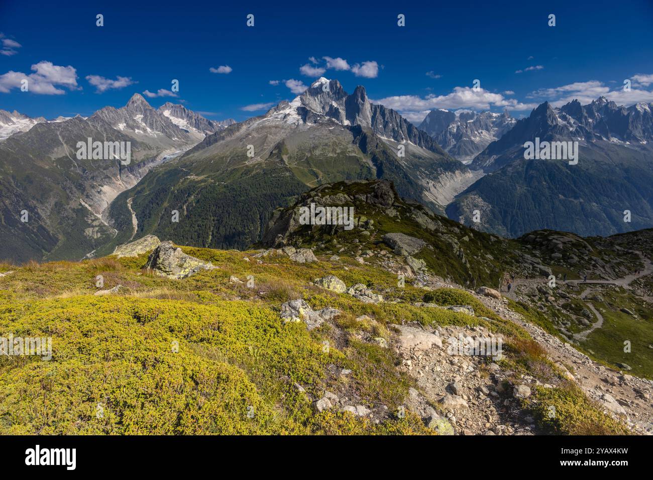 Petit Dru mountain peak, Aiguille du Dru, Les Drus summit in French ...