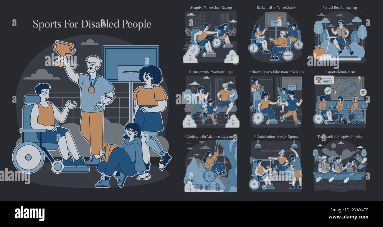 Adaptive activities Stock Vector Images - Alamy