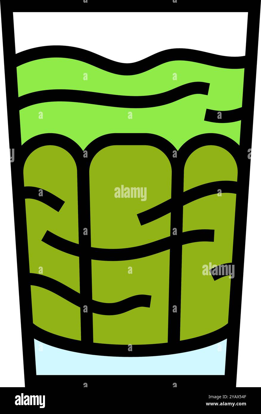 green smoothie vegan food color icon vector illustration Stock Vector ...