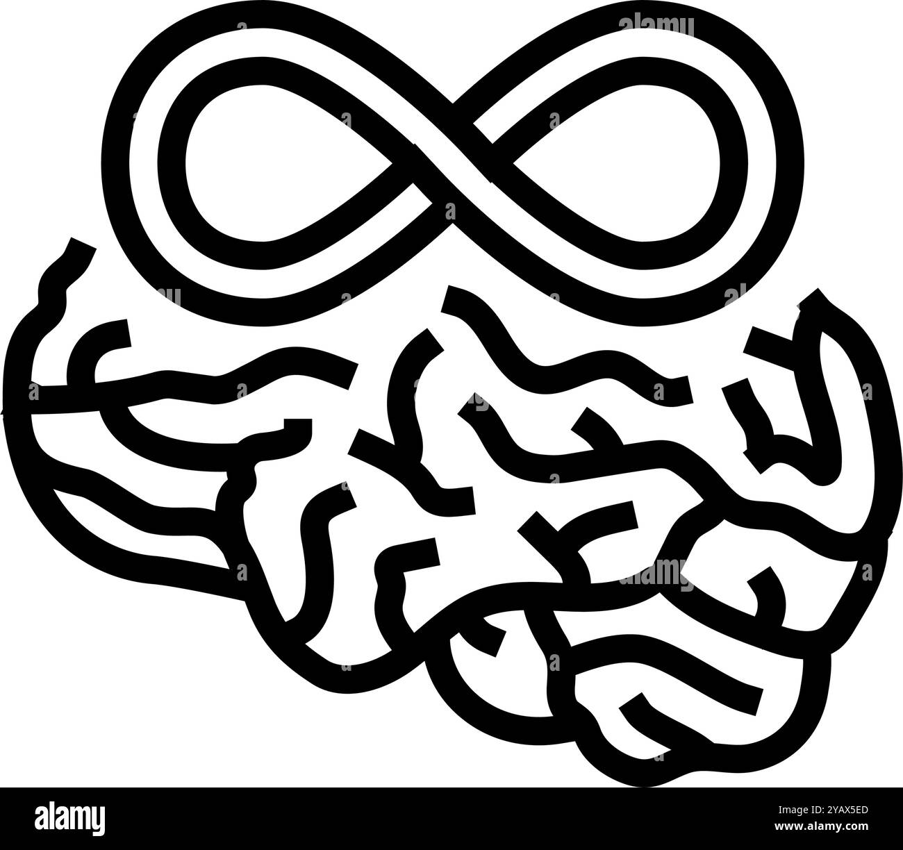 infinity brainstorm line icon vector illustration Stock Vector Image ...