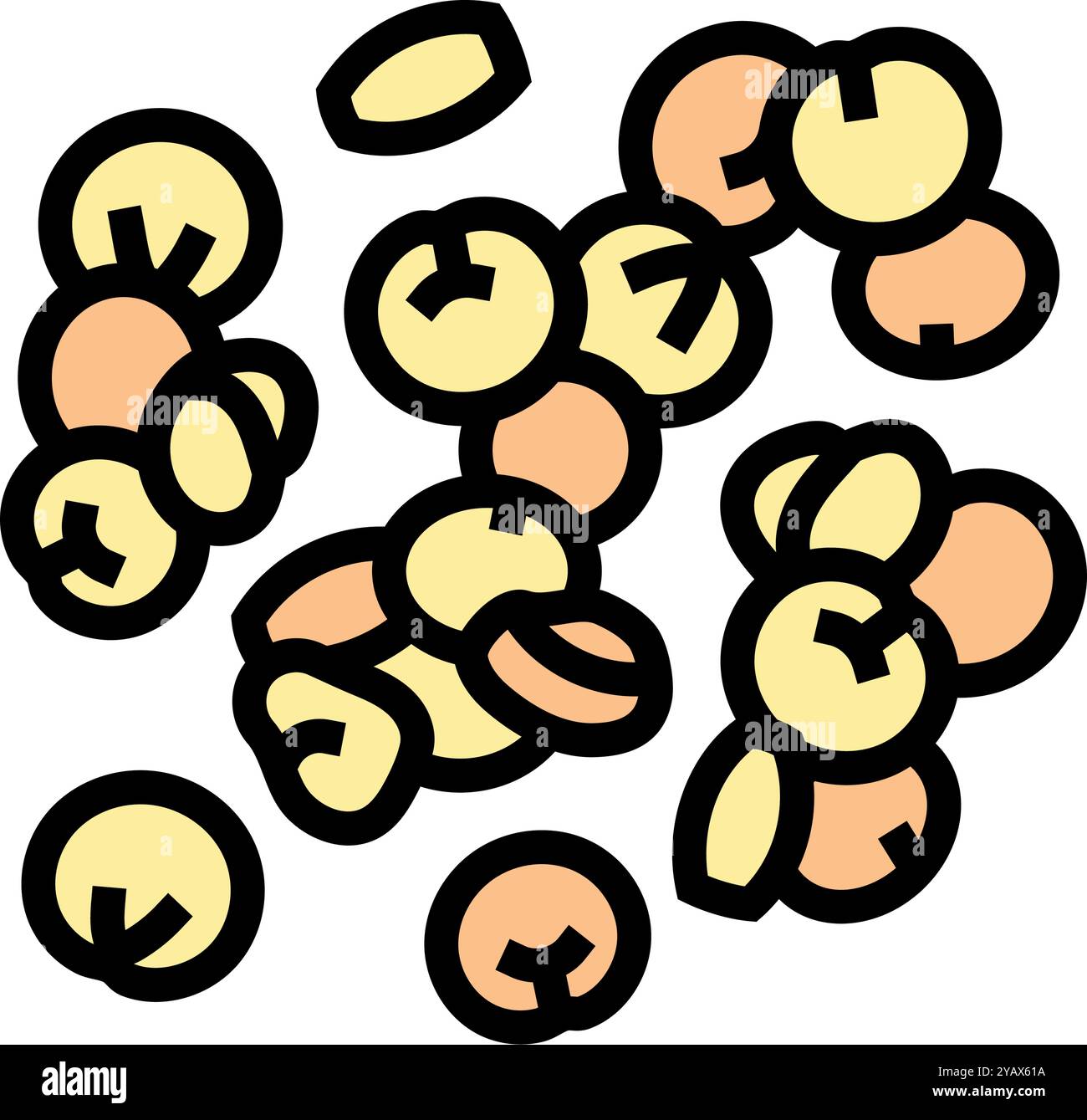 quinoa vegan food color icon vector illustration Stock Vector Image ...