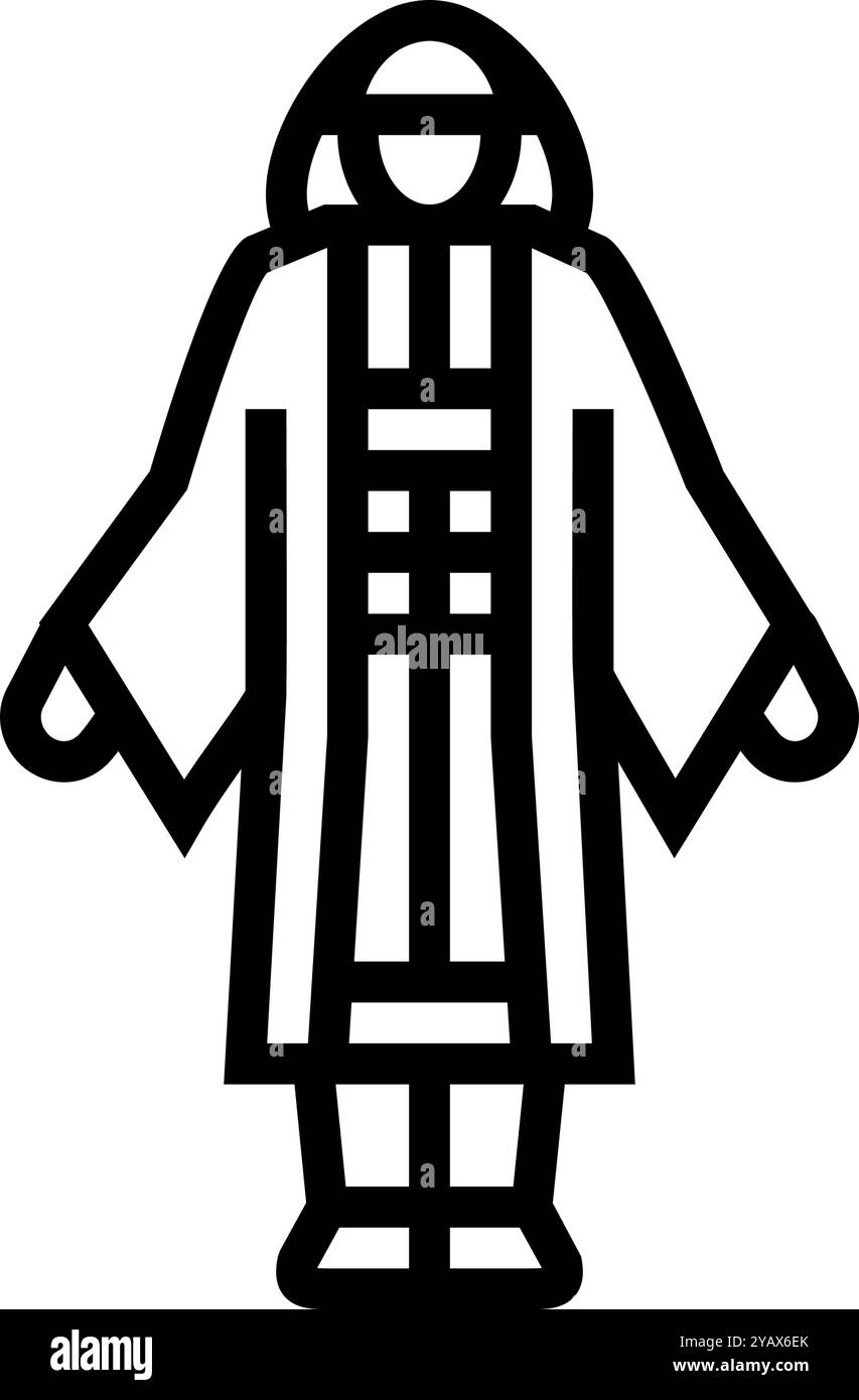 anime cosplay female line icon vector illustration Stock Vector Image ...