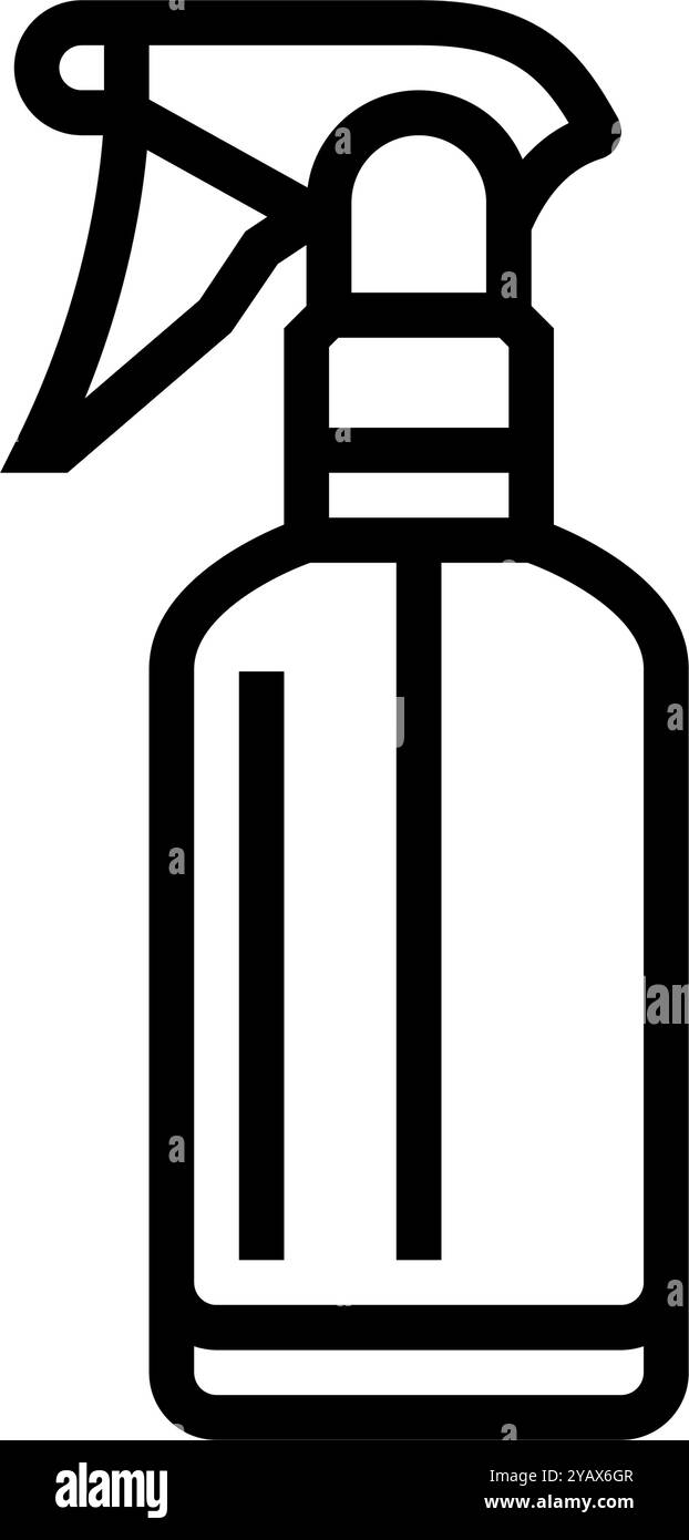 spray bottle glass package line icon vector illustration Stock Vector ...