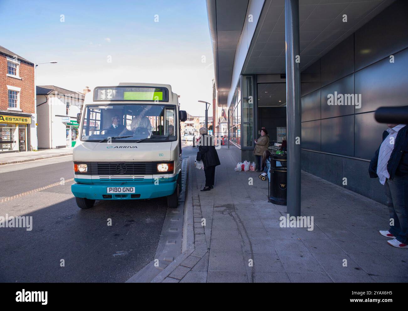 Wrexham Bus Station when first opened in 2003, North Wales, UK Stock ...