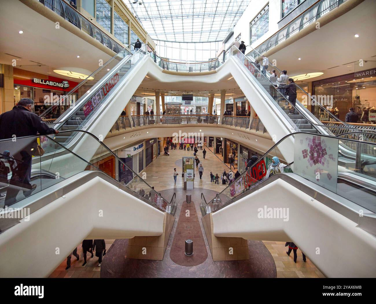 Birmingham Bull Ring Shopping Centre, west Midlands, England, UK, in ...