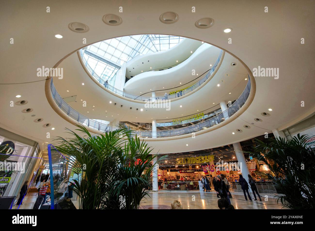 Birmingham Bull Ring Shopping Centre, west Midlands, England, UK, in ...