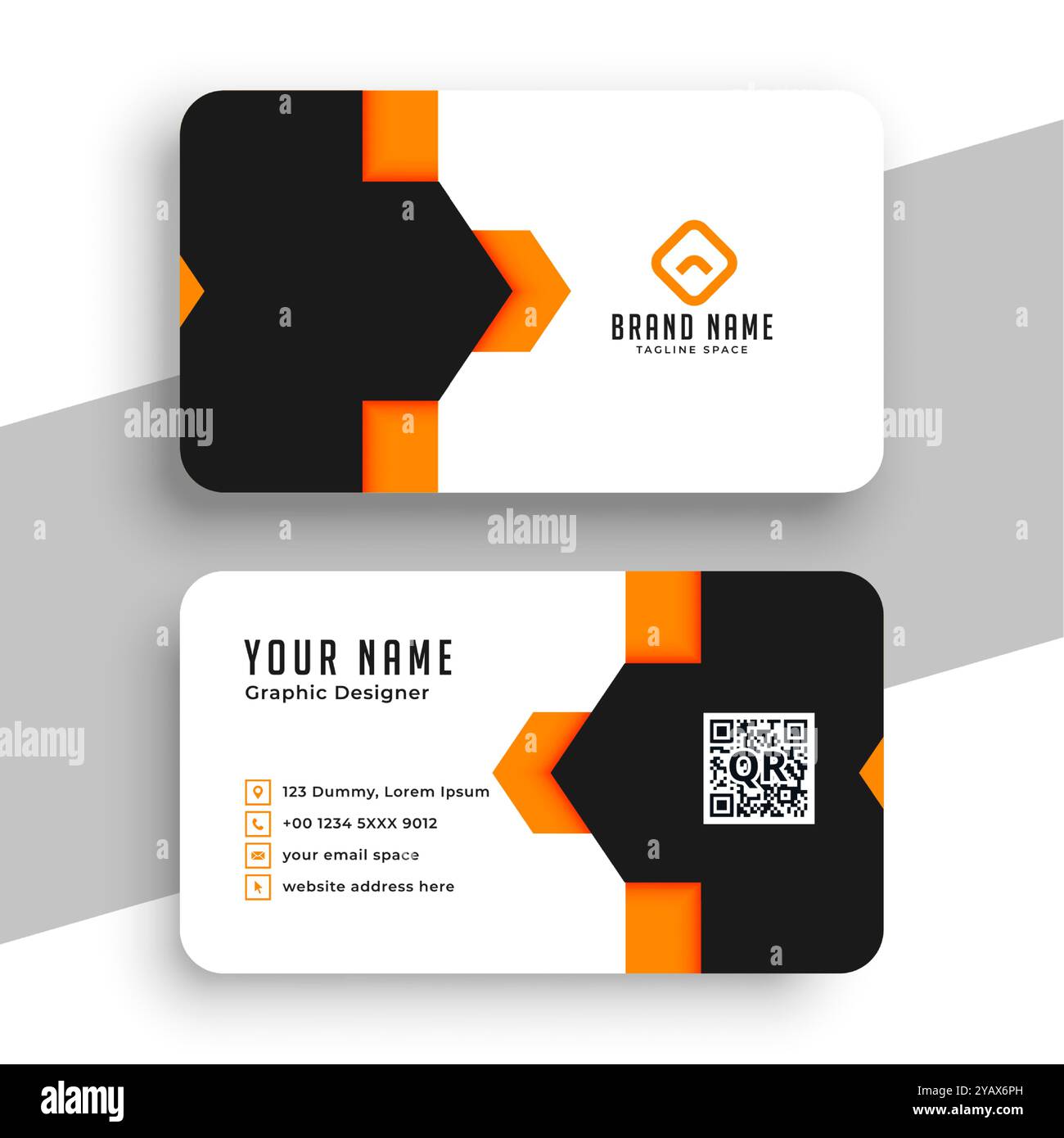 modern business visiting card layout a ready to print design vector ...