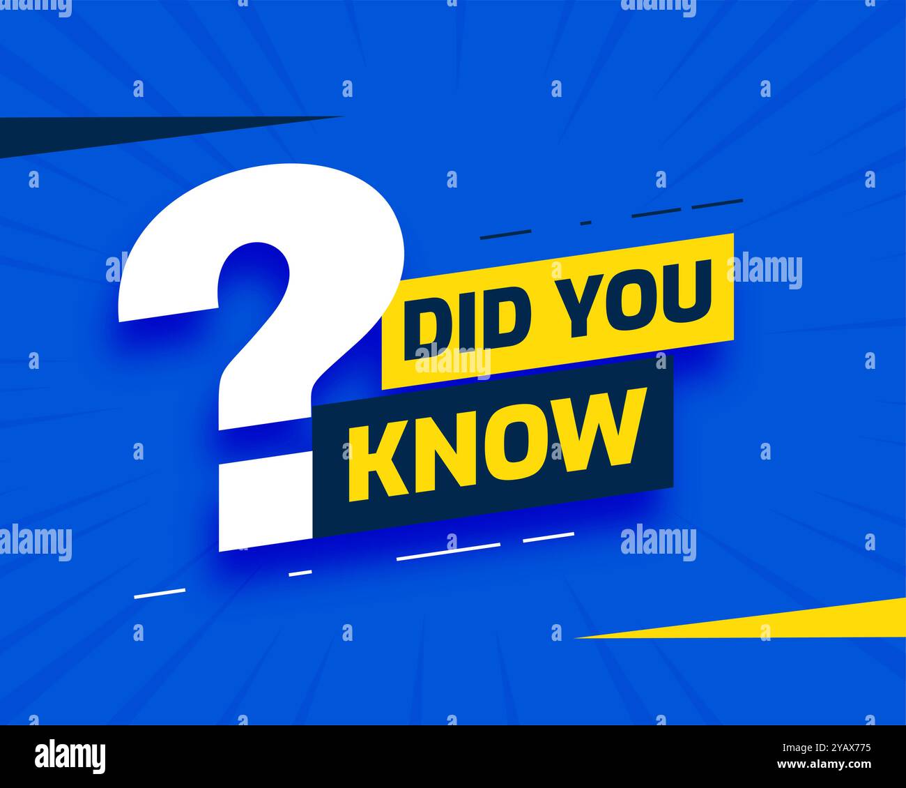 modern did you know background for social tips vector Stock Vector ...