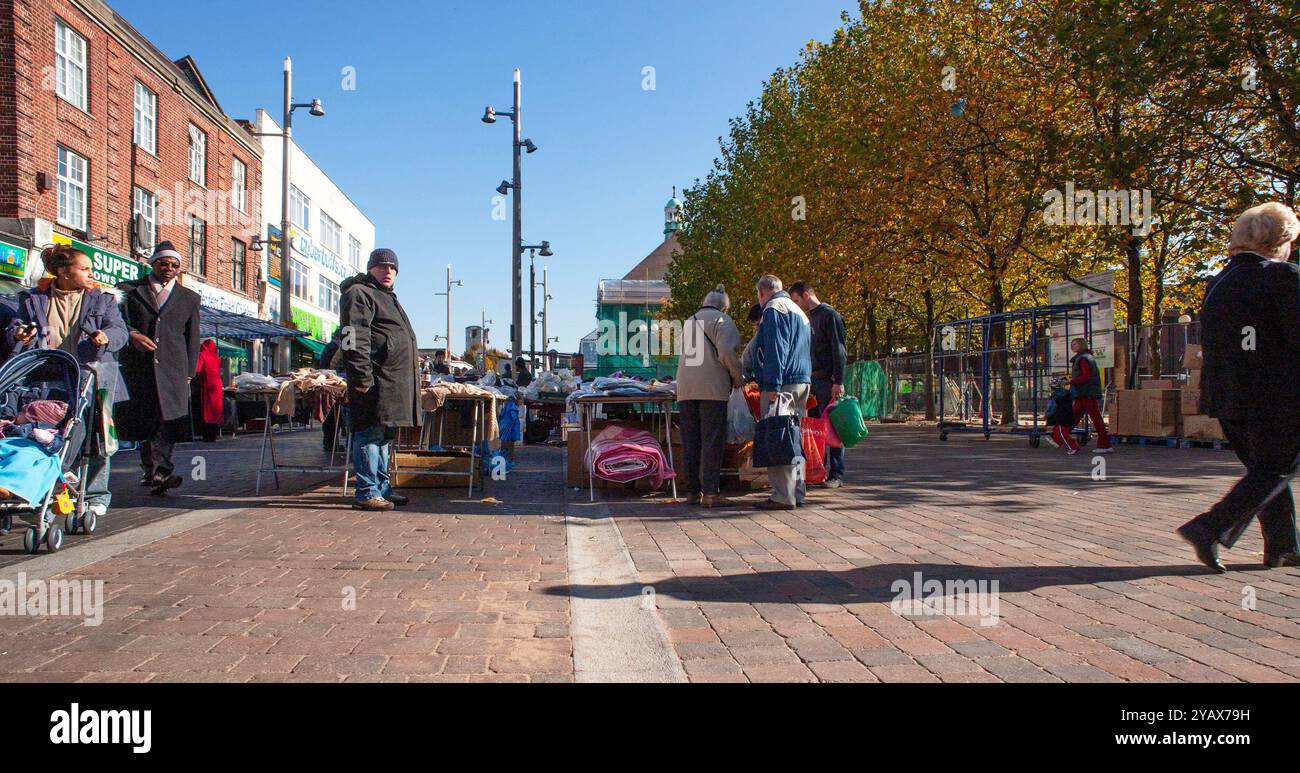 Walthamstow high street market london hi-res stock photography and ...