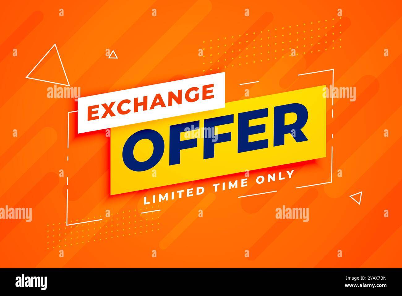 special exchange offer background for limited time only vector Stock ...