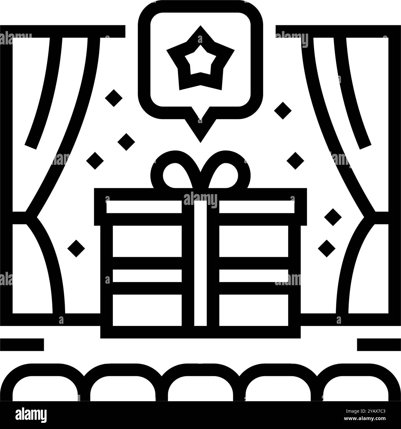 social events agency line icon vector illustration Stock Vector Image ...