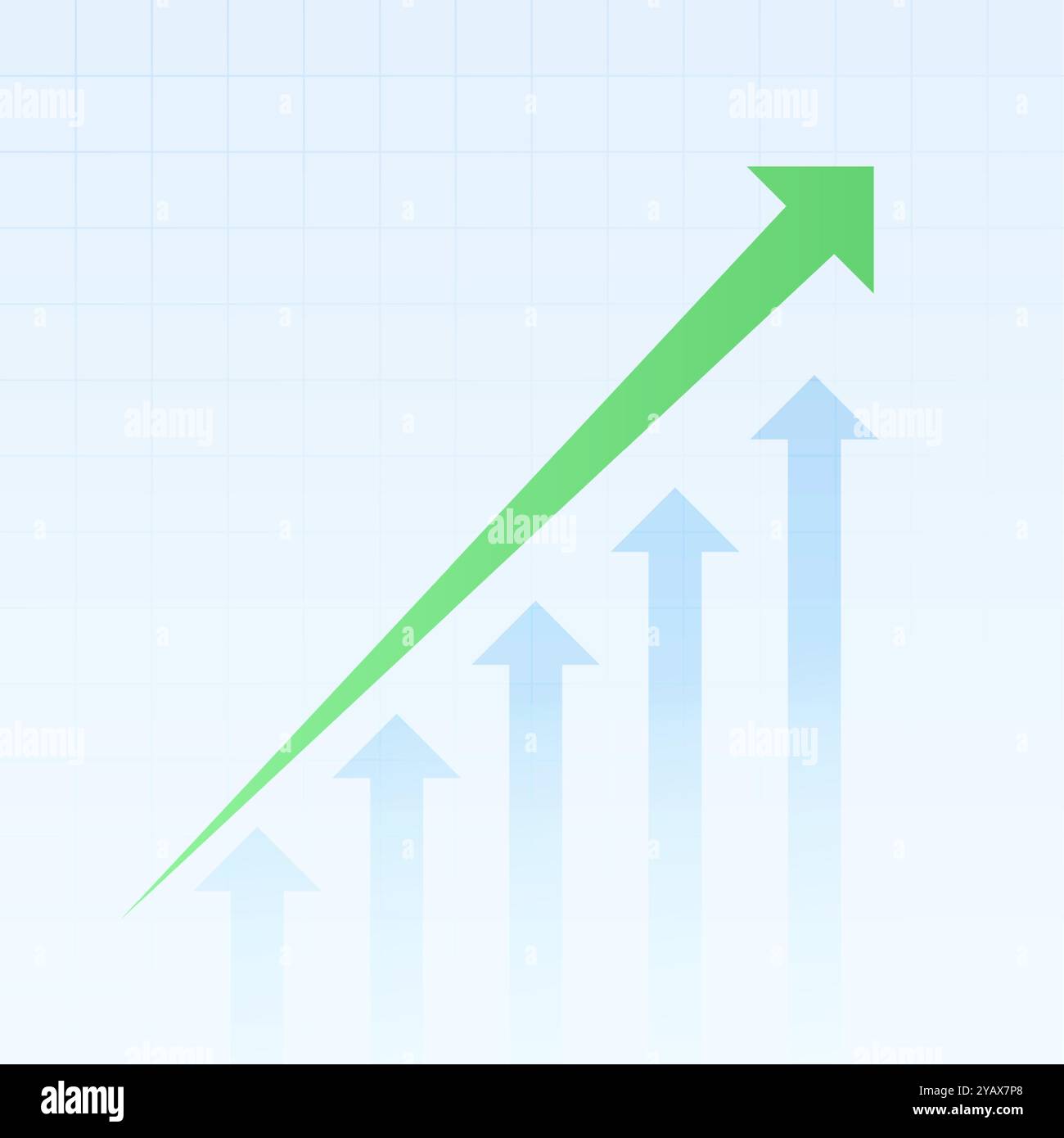 corporate business growth arrow showing upward trend vector Stock ...