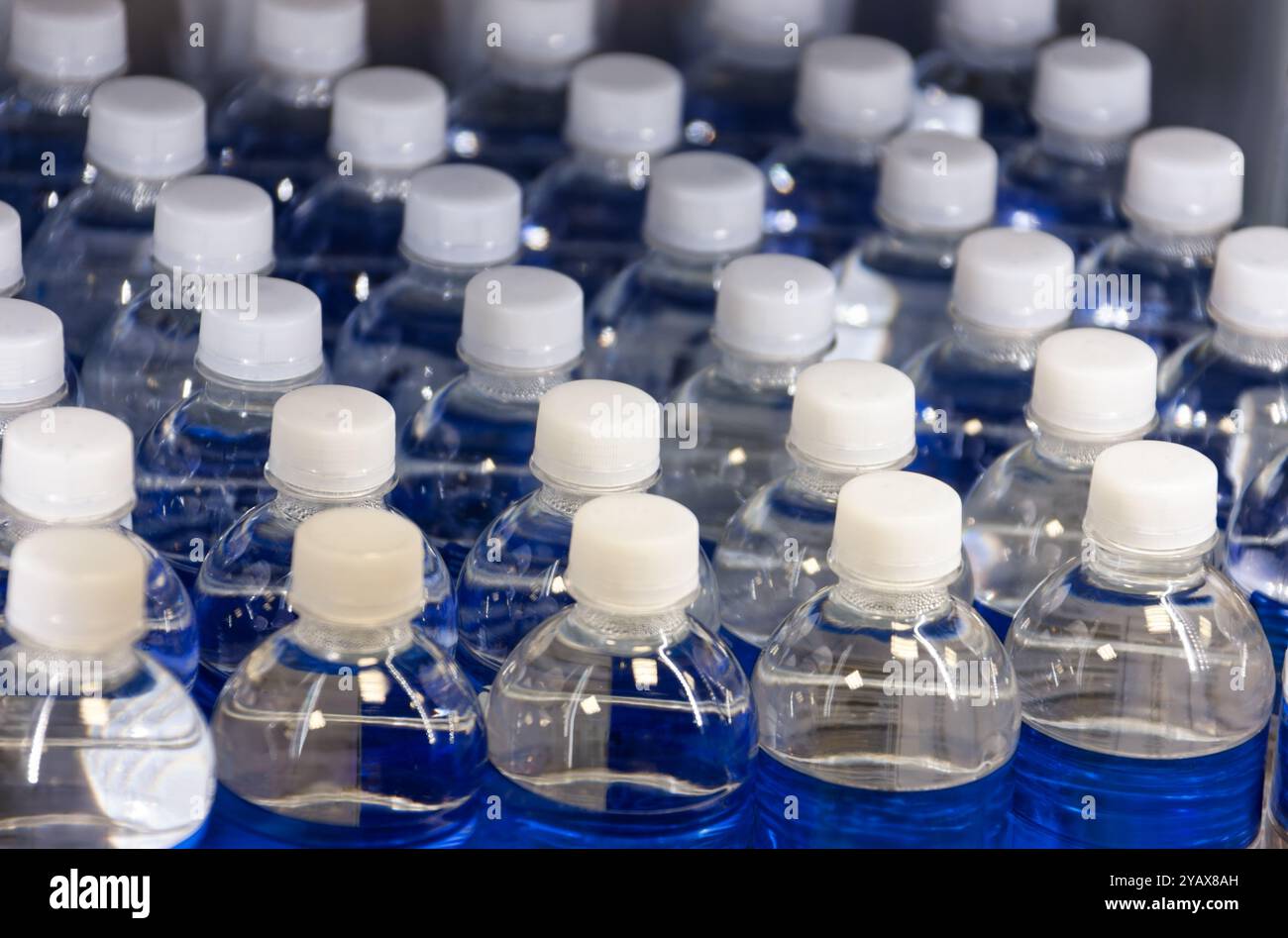 group of stored bottles with still water, mockup Stock Photo - Alamy
