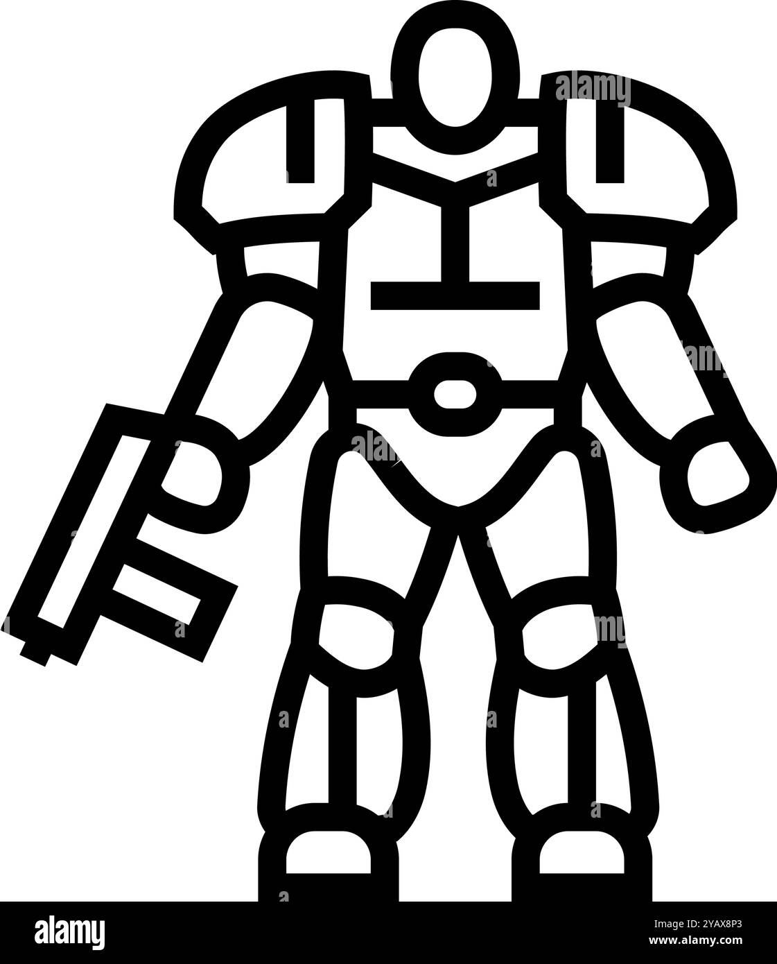 sci fi cosplay line icon vector illustration Stock Vector Image & Art ...