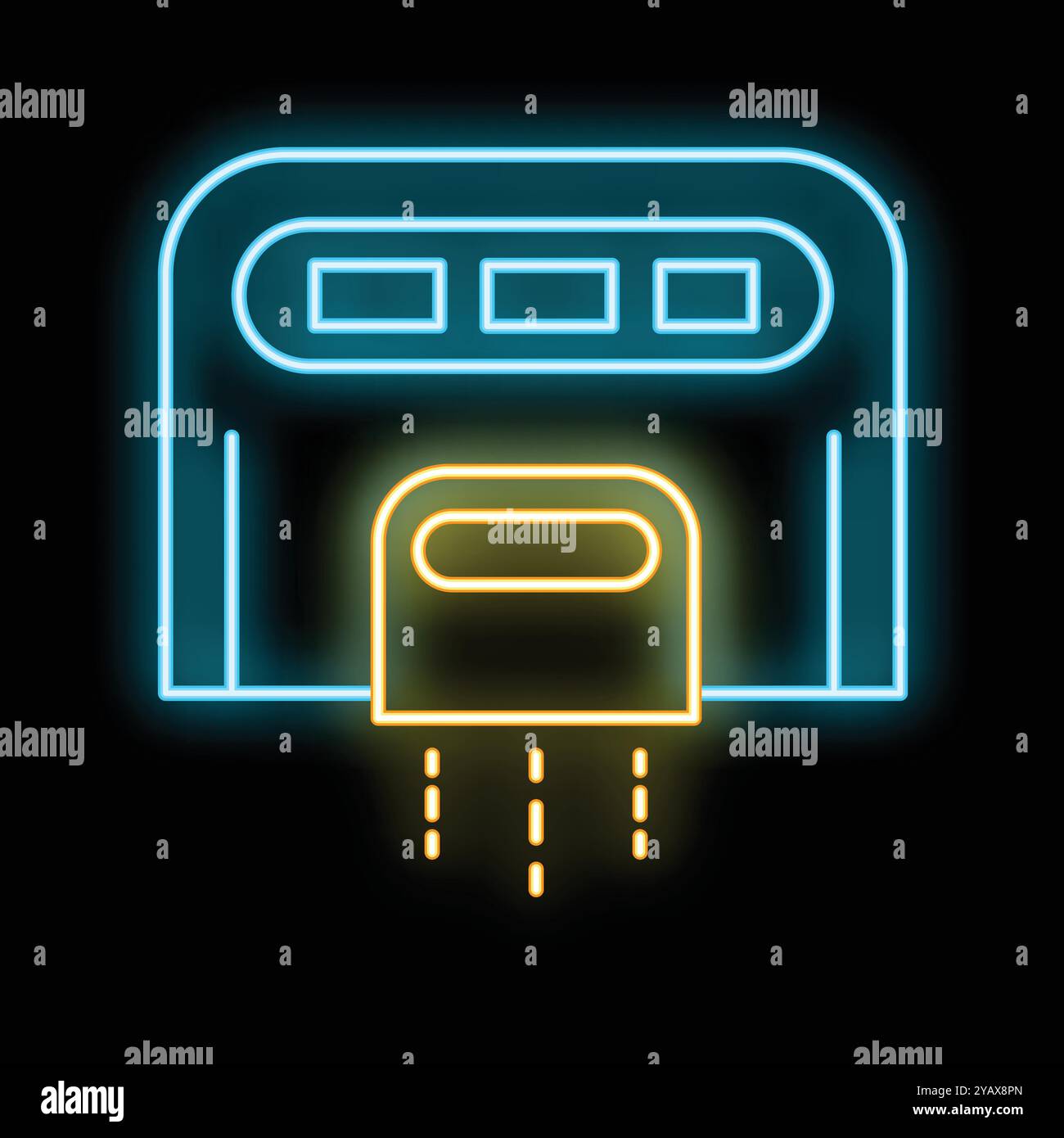 Toilet neon sign Stock Vector Images - Alamy