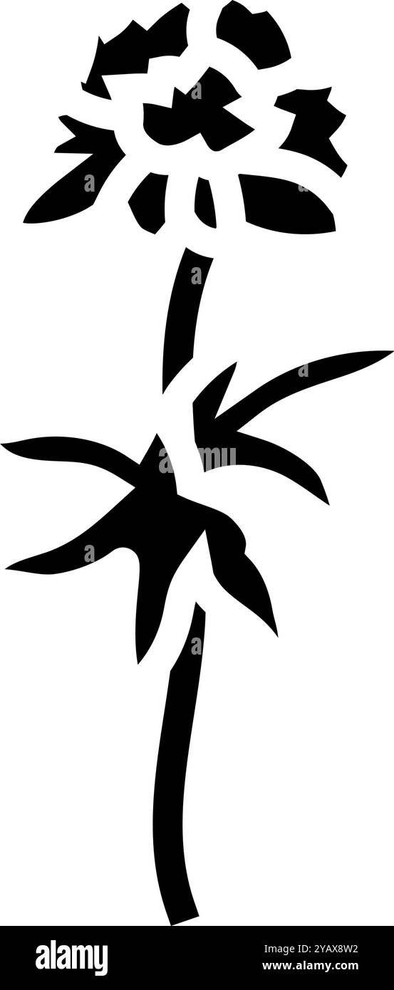 single stem bouquet flower glyph icon vector illustration Stock Vector ... single stem bouquet flower glyph icon vector illustration Stock Vector ...