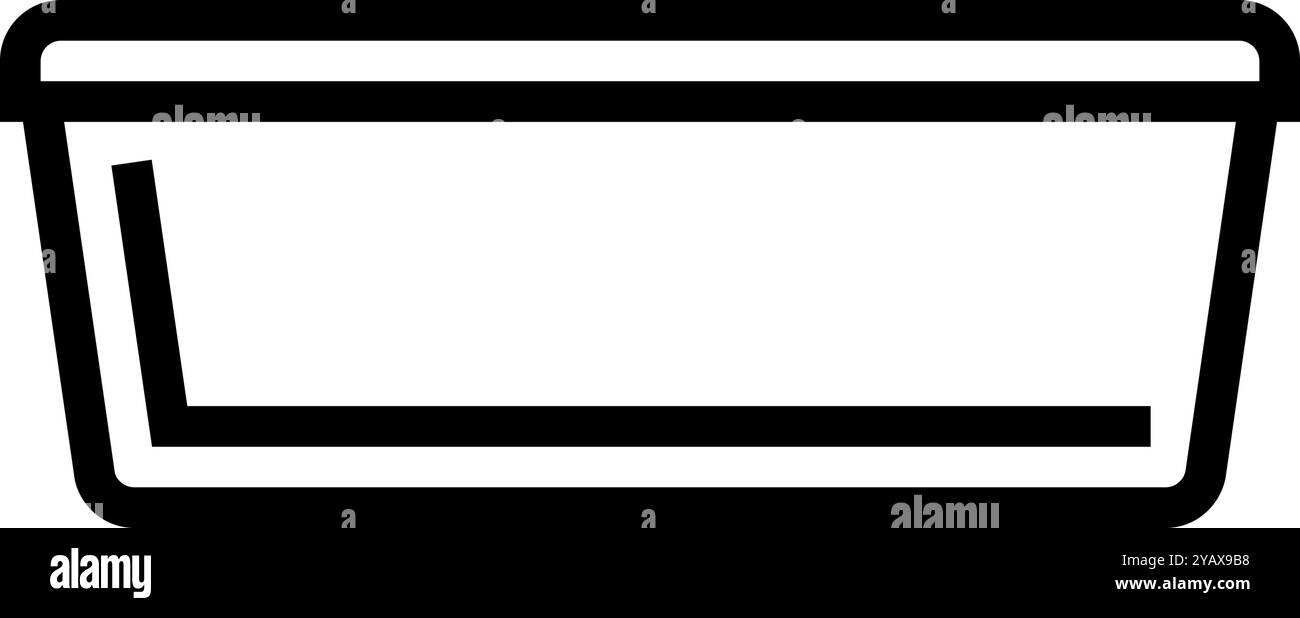 tray plastic package line icon vector illustration Stock Vector Image ...