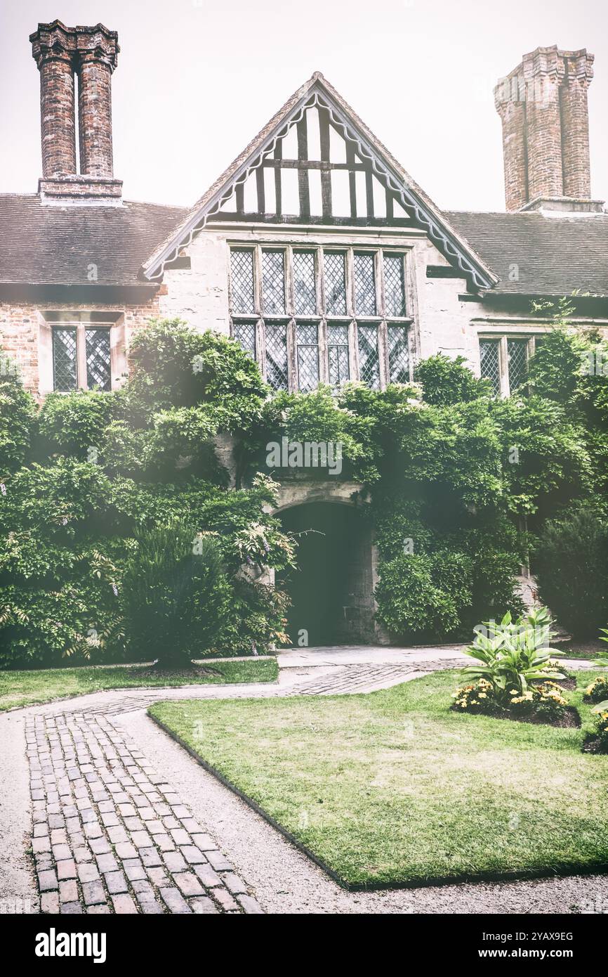 The medieval moated manor house of Baddesley Clinton, Warwickshire ...