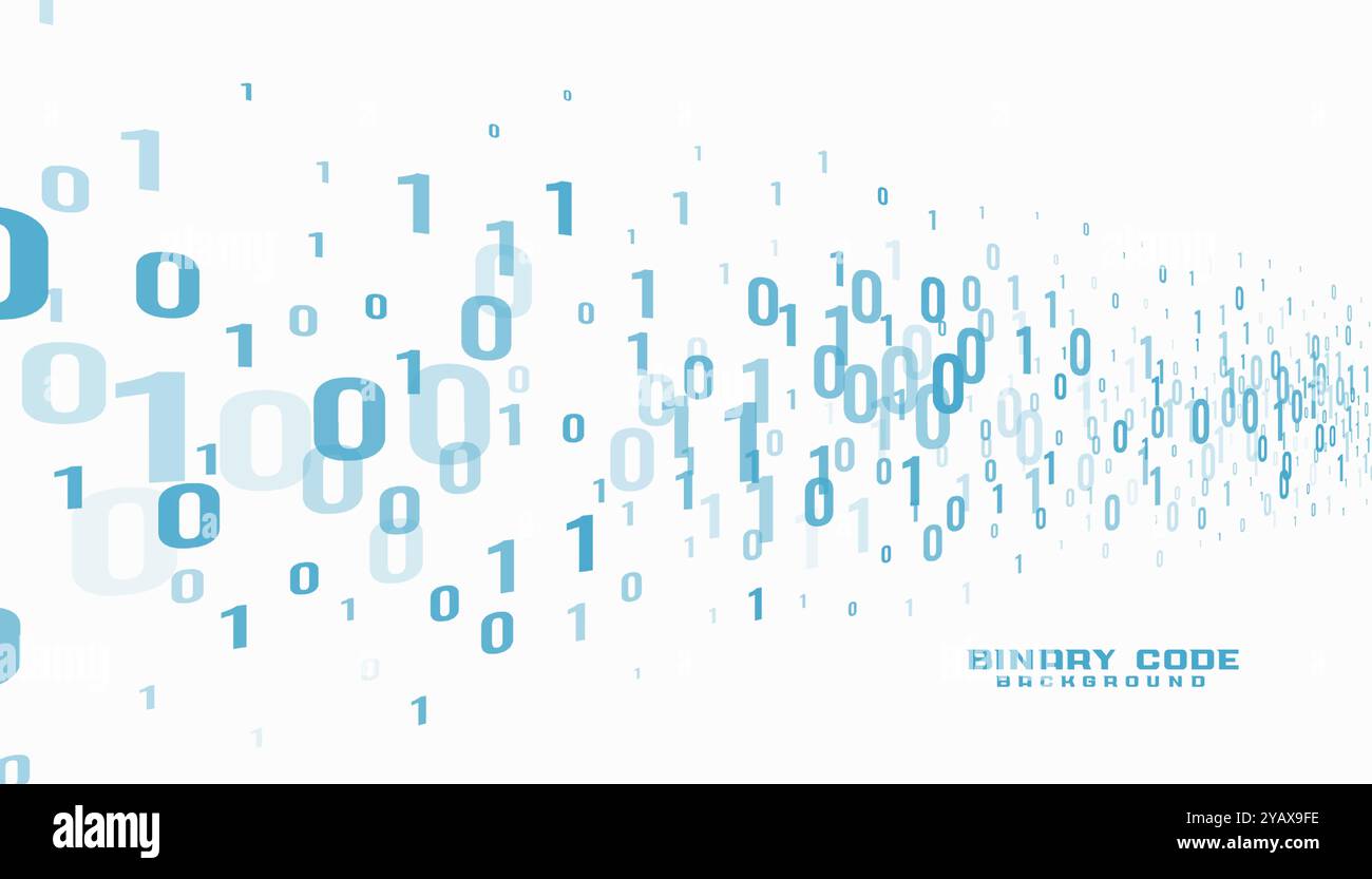 zero and number binary number white background design vector Stock Vector Image & Art - Alamy