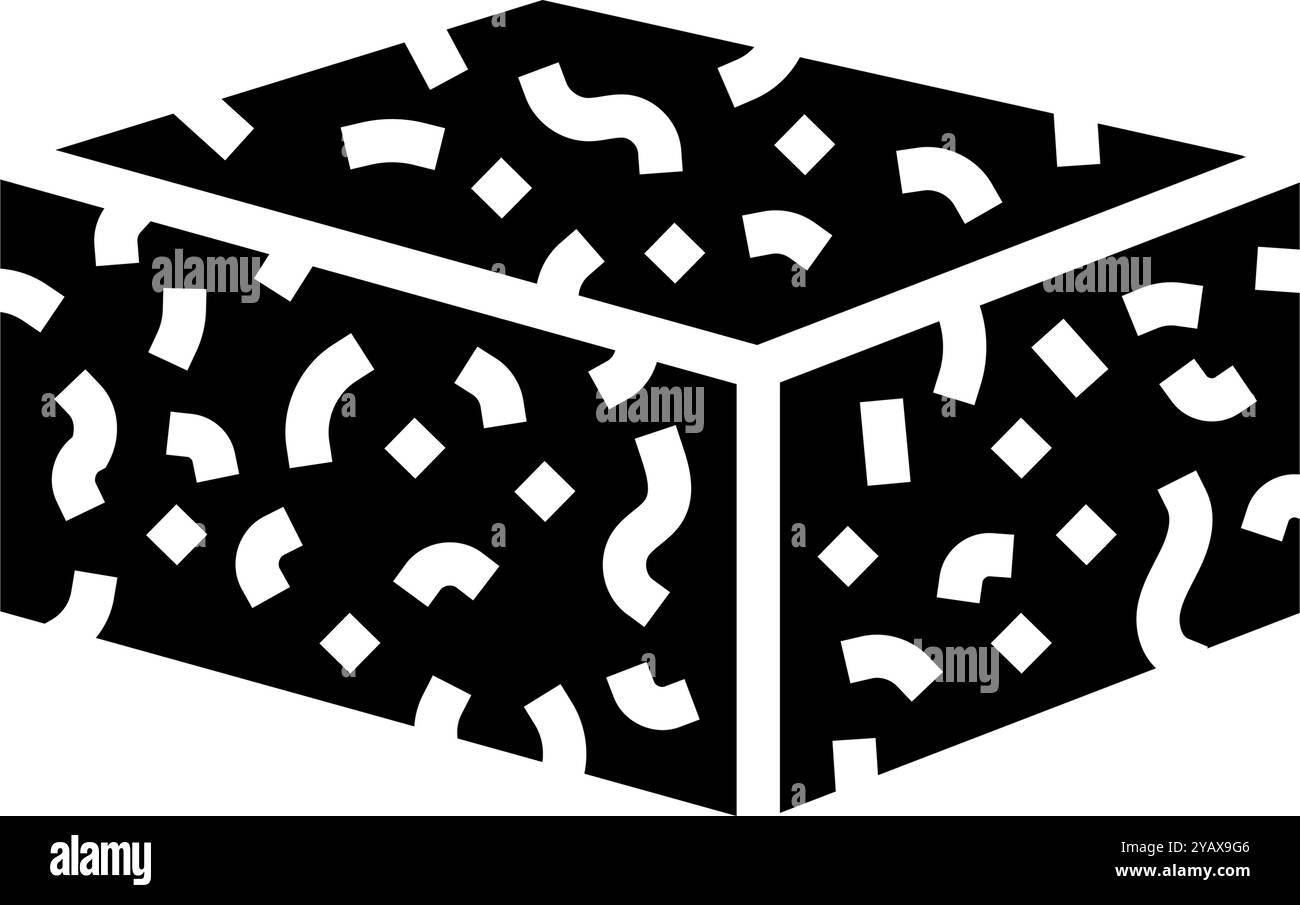 tofu block vegan food glyph icon vector illustration Stock Vector Image ...